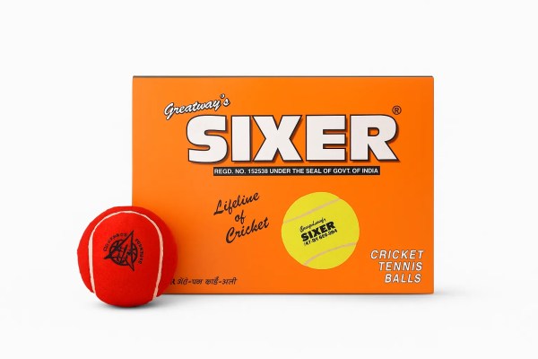 Sixer Heavy Cricket Tennis Ball – Red (Box of 12) – ALBERTA CRICKET STORE